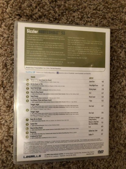 LesMills Routines BODY COMBAT 53 DVD + CD + waveform graph|0BC53D-C ...